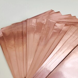 6"x6" Rose Gold Foil Origami Paper, Metallic Origami Paper Pack ...