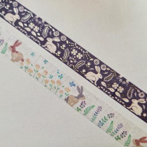 Bunny Rabbit Washi Tape, 15mm/17mm, SAIEN Masking Tape, Easter Spring ...