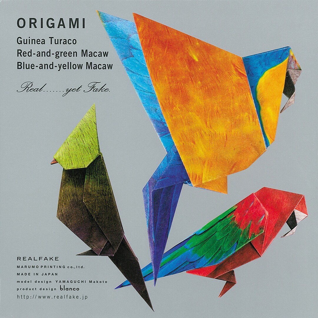 Origami Tropical Bird Paper Kit, Realistic Photographed Fur, 3D Paper ...