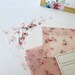 Pink Flower Writing Letter Set Pink Bloom Writing Sheets - Etsy