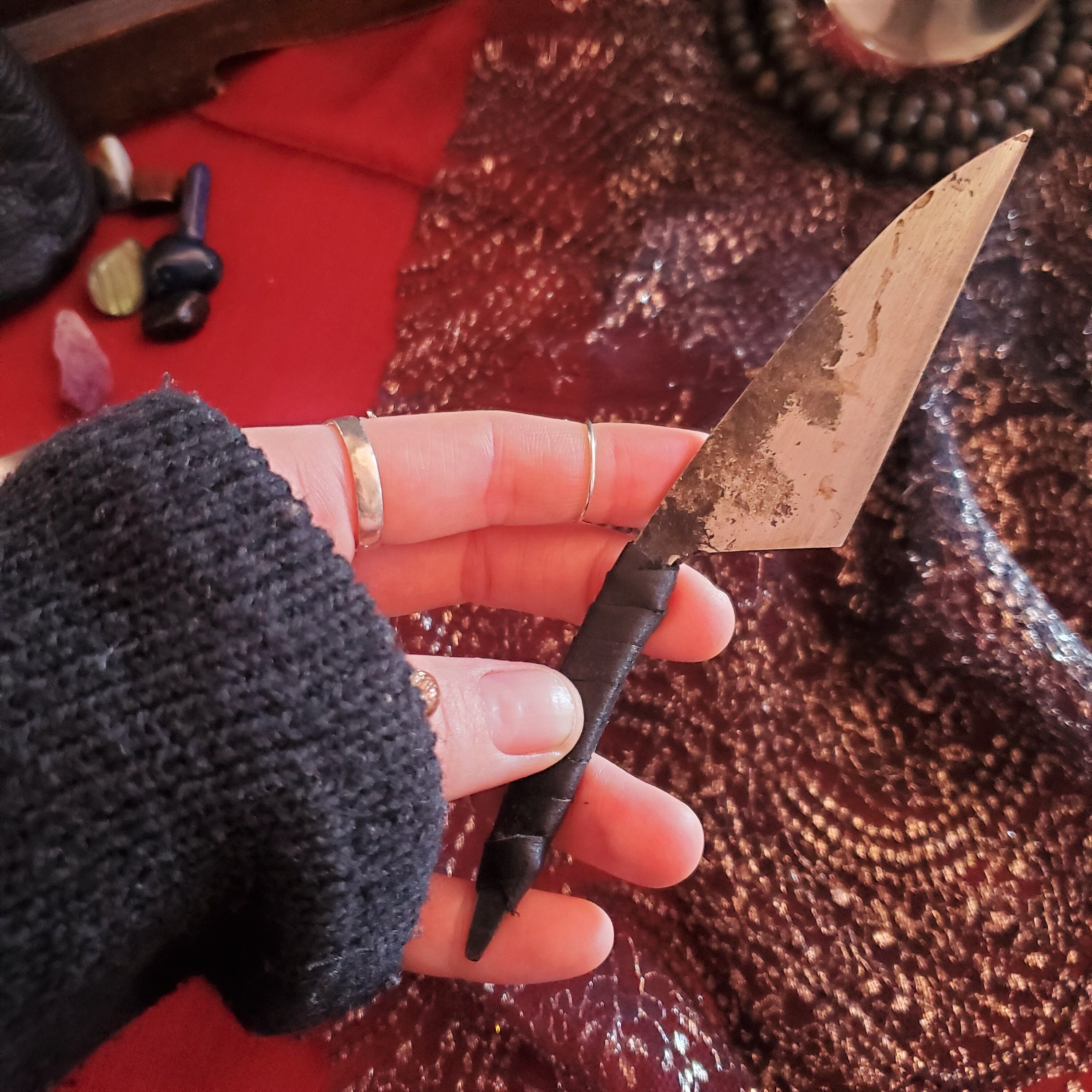 Small Athame Forged Steel Ceremonial Blade Ritual Knife - Etsy