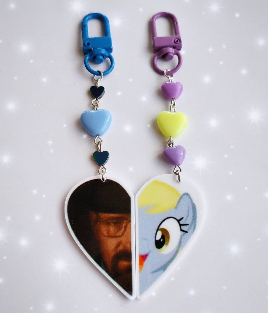 Derpy and Walter White Matching Deco Keychains, My Little Pony and ...