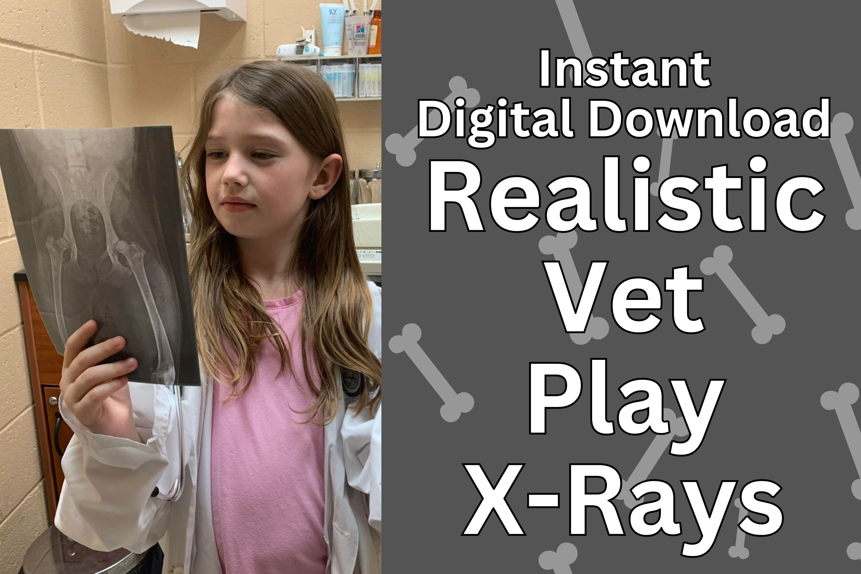 Play X-rays Best Quality Pretend Radiographs for Kids Veterinarian ...