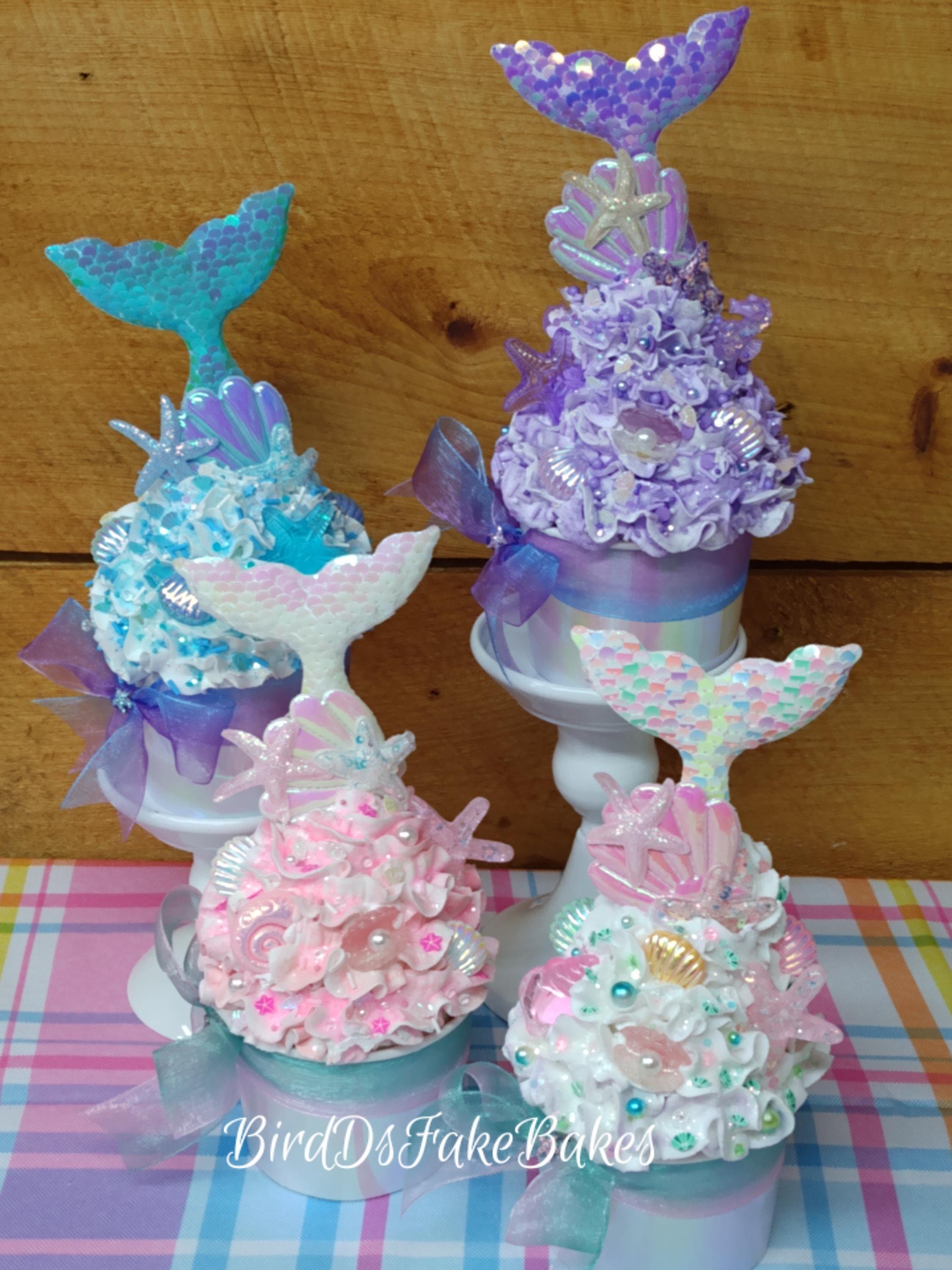 Mermaid Tail Faux Sundae: Ocean Theme Party Decor - Etsy