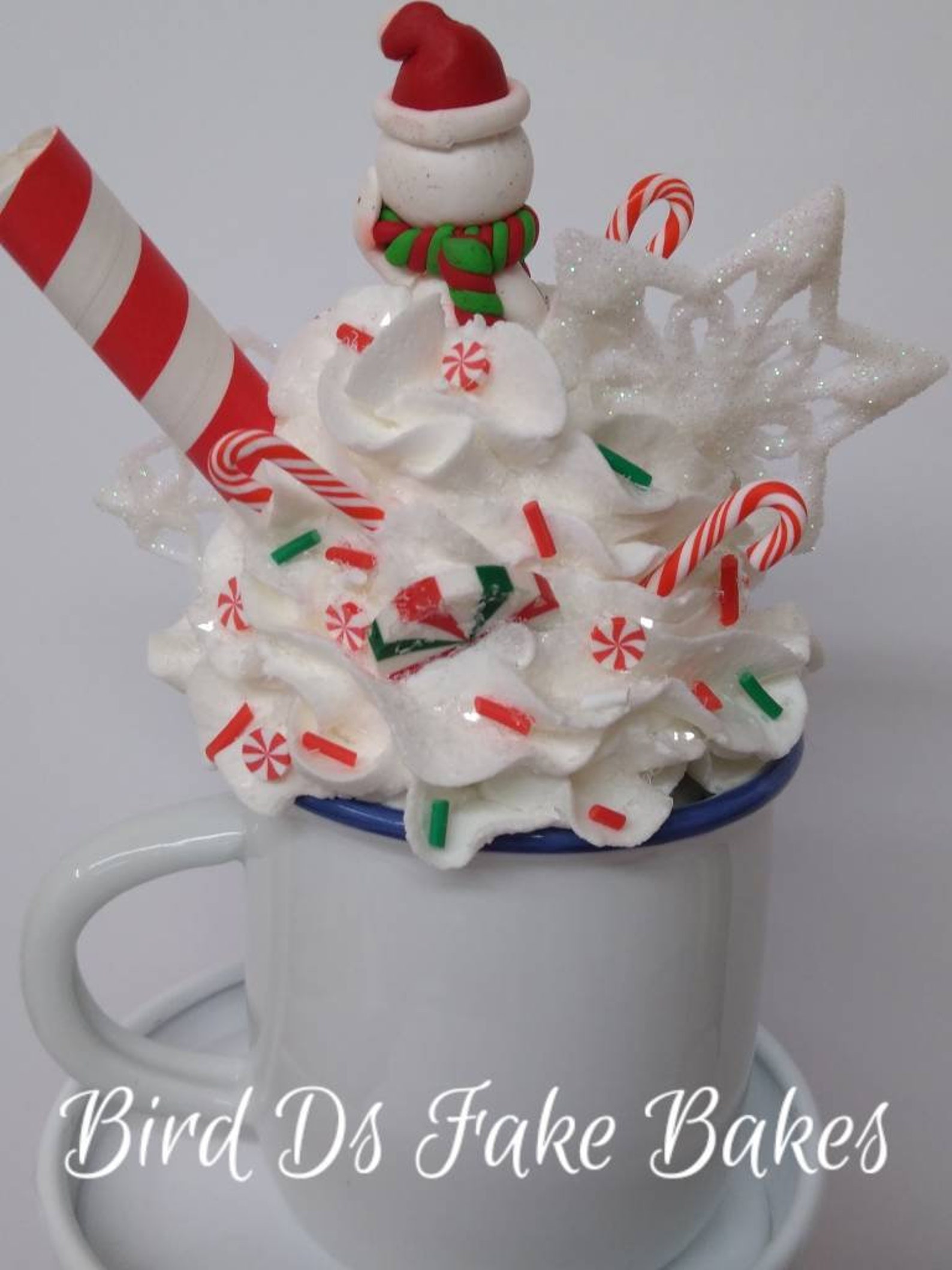 Christmas Snowman Mini Mug Fake Bake: Holiday Tiered Tray Decor - Etsy