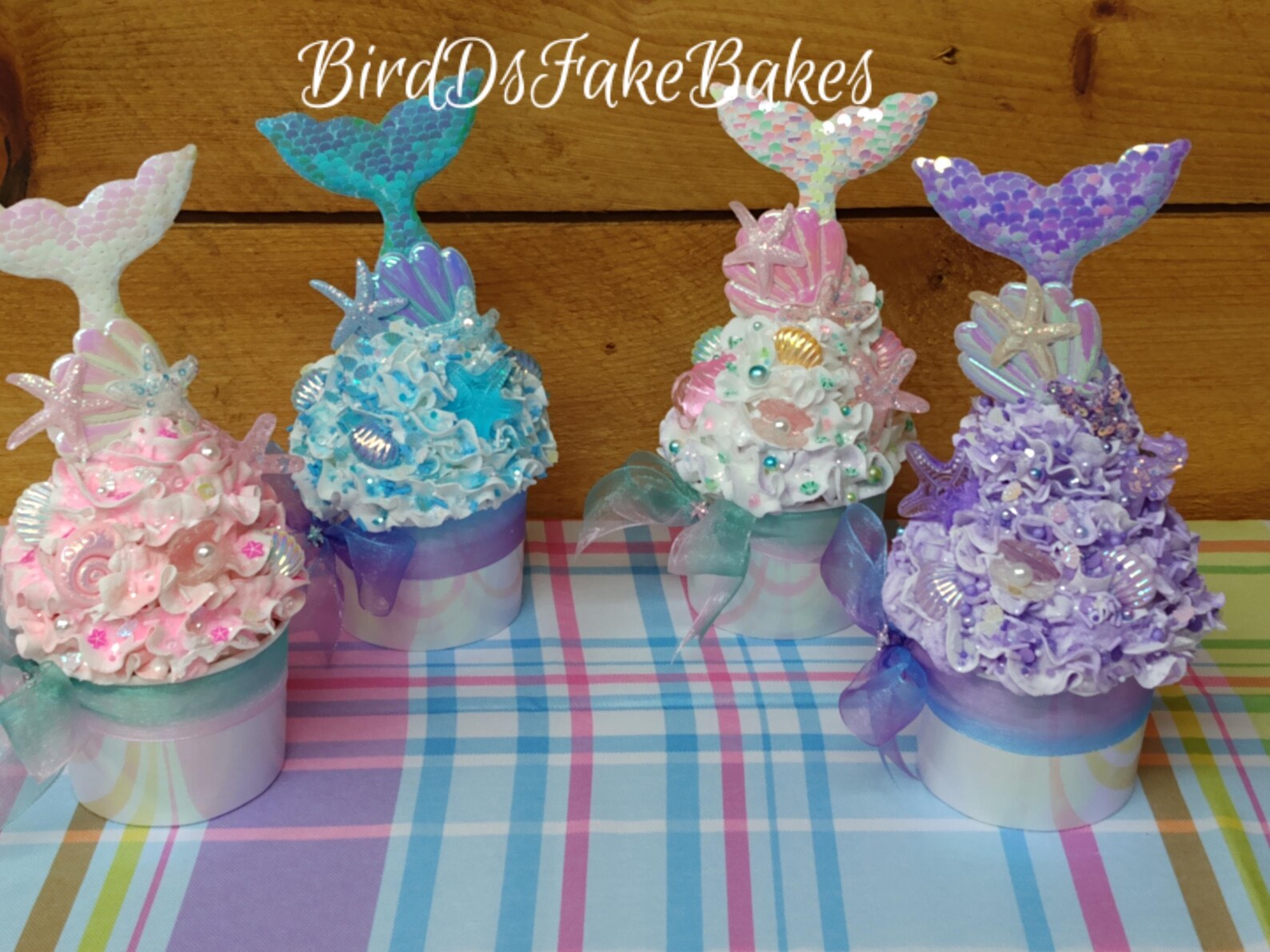 Mermaid Tail Faux Sundae: Ocean Theme Party Decor - Etsy