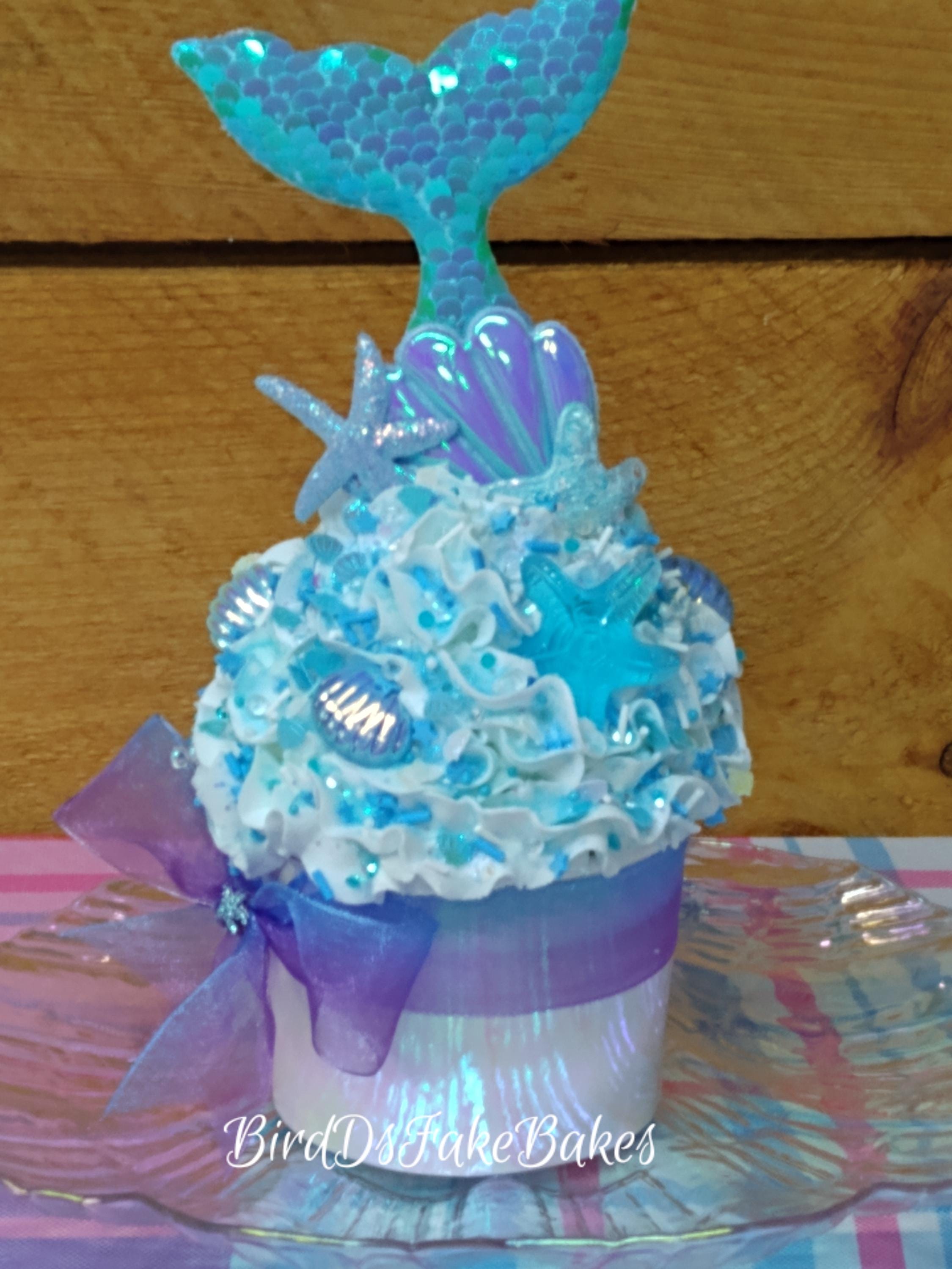 Mermaid Tail Faux Sundae: Ocean Theme Party Decor - Etsy