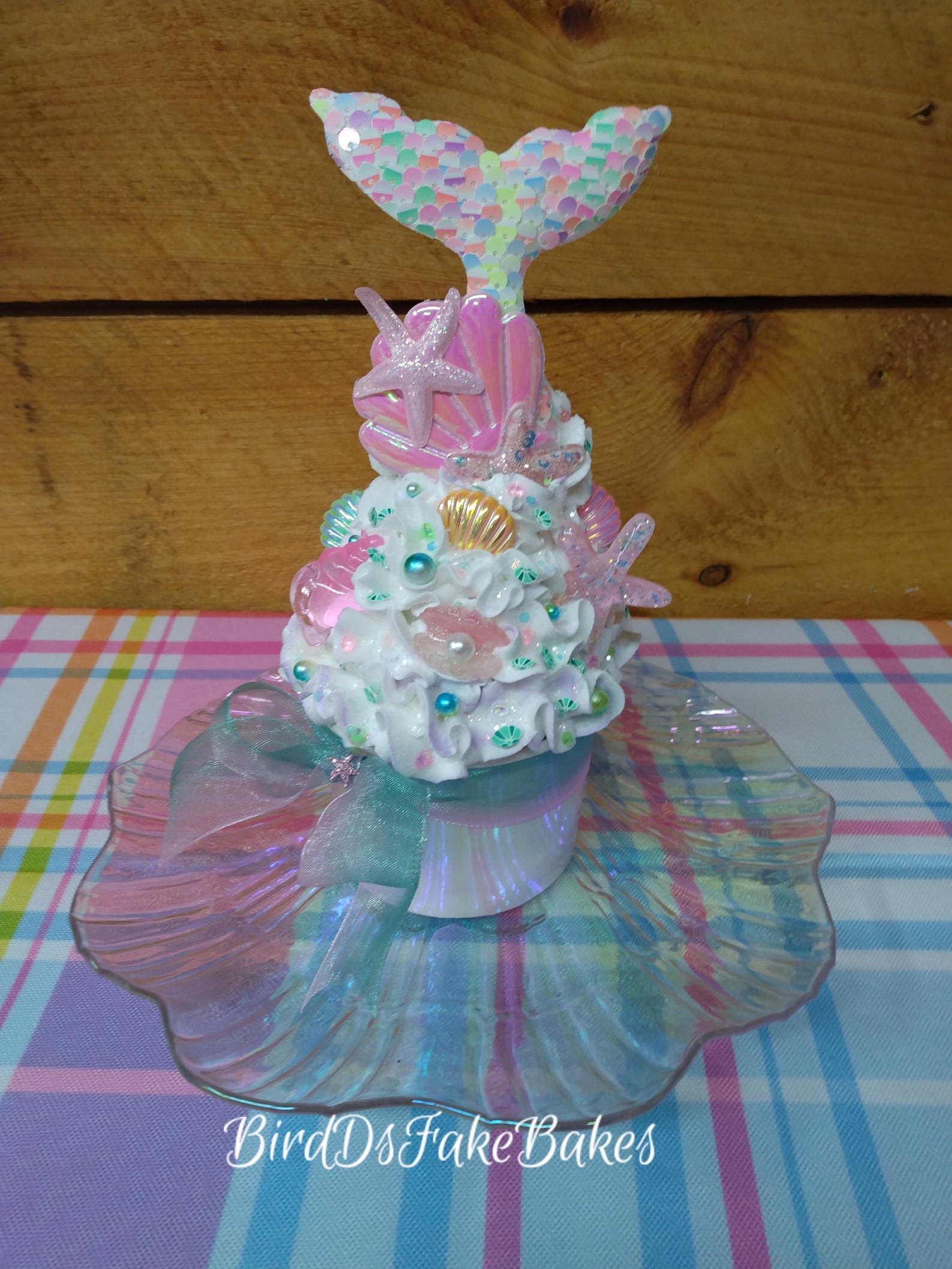 Mermaid Tail Faux Sundae: Ocean Theme Party Decor - Etsy