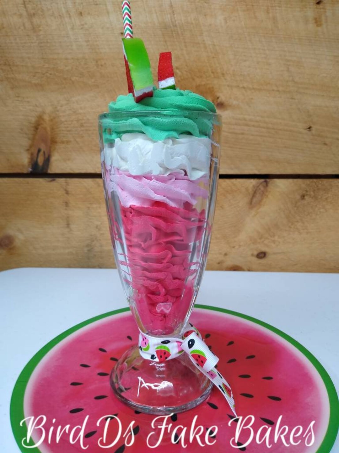Watermelon Milkshake in Tall Glass, Fake, Drink, Summer Drink, Sweets ...