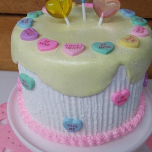 Conversation Heart Cake - Etsy