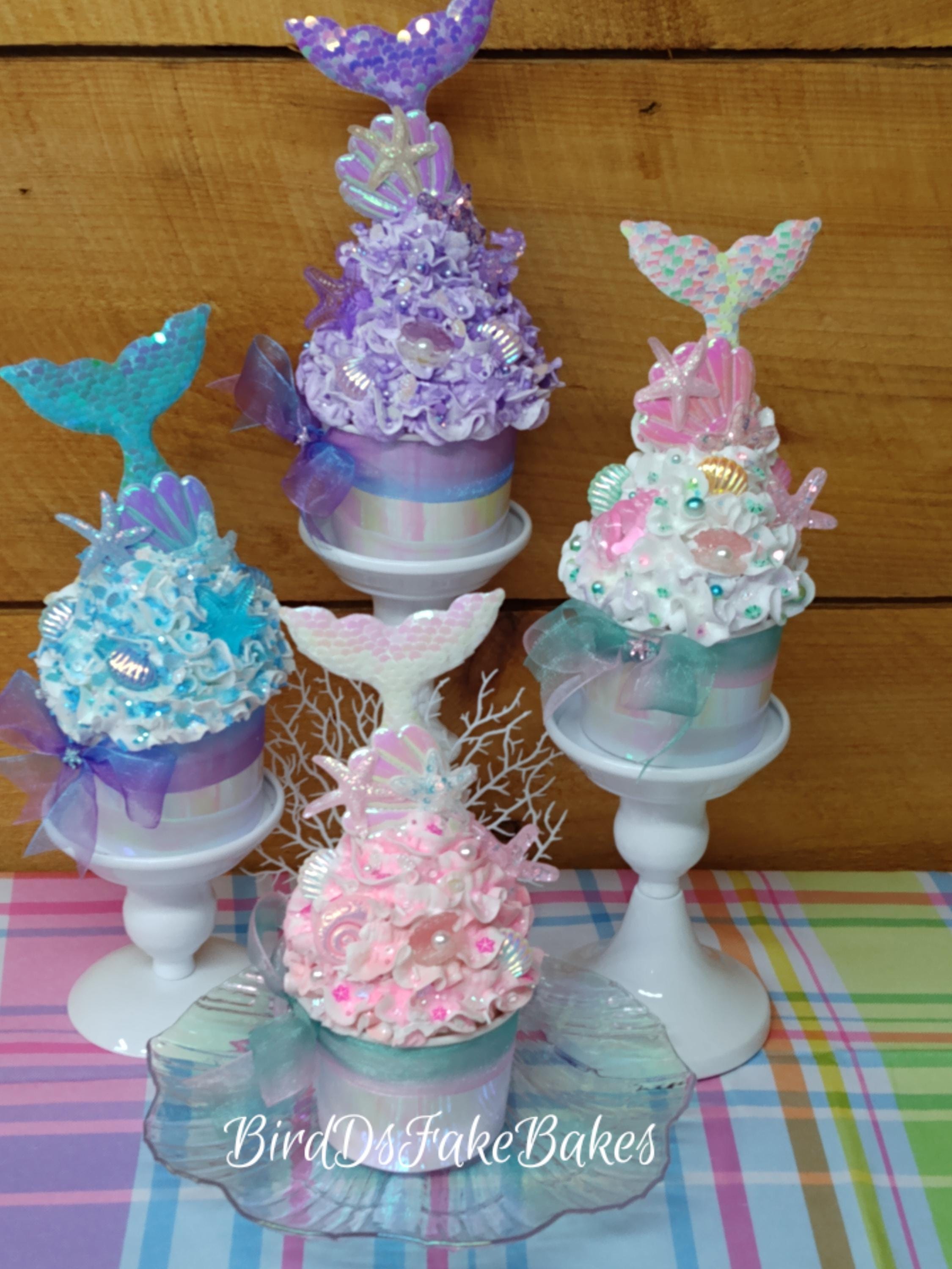 Mermaid Tail Faux Sundae: Ocean Theme Party Decor - Etsy