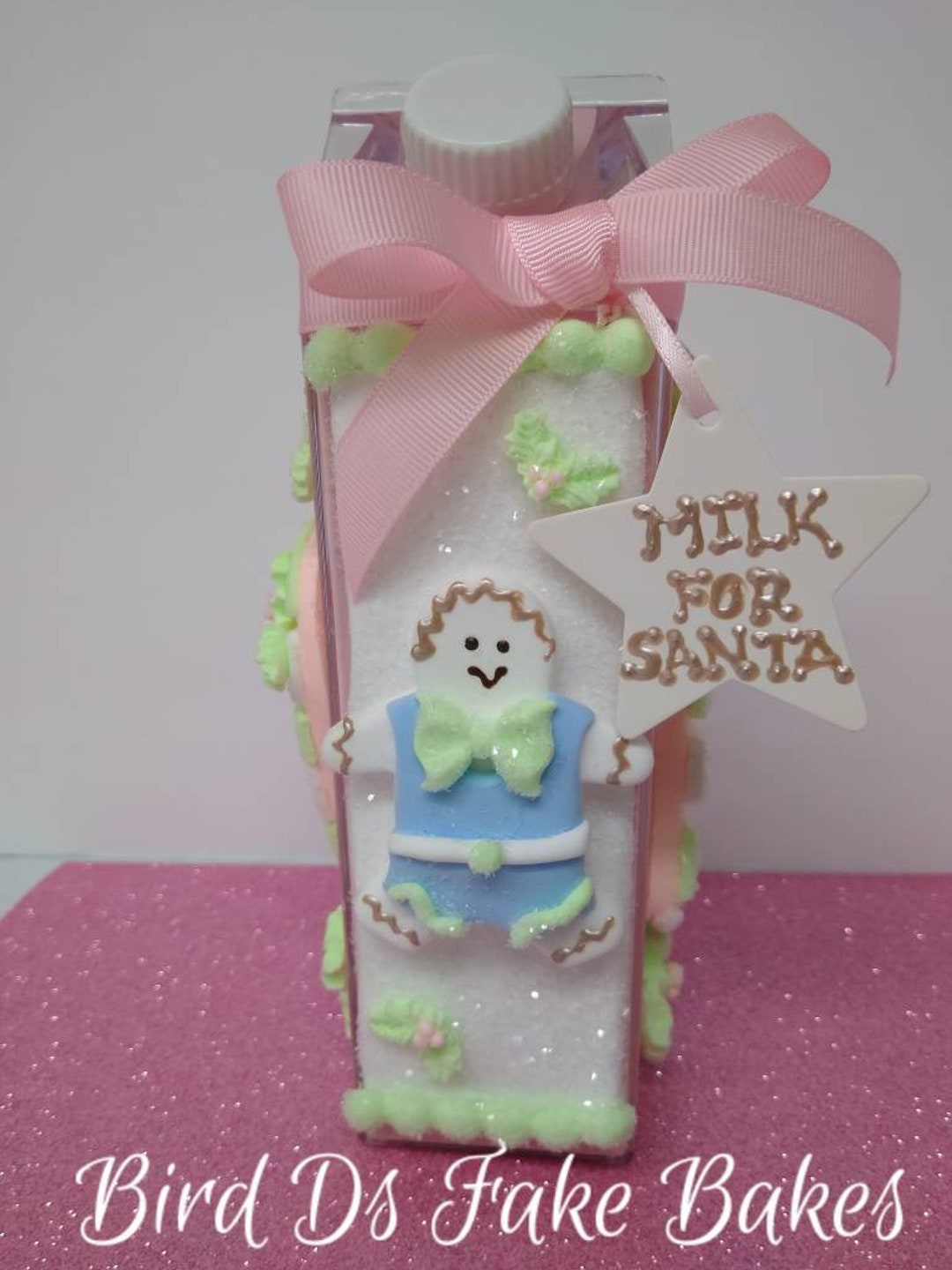 Gingerbread, Milk Carton, Pastel, Milk for Santa, Tiered Tray, Party ...