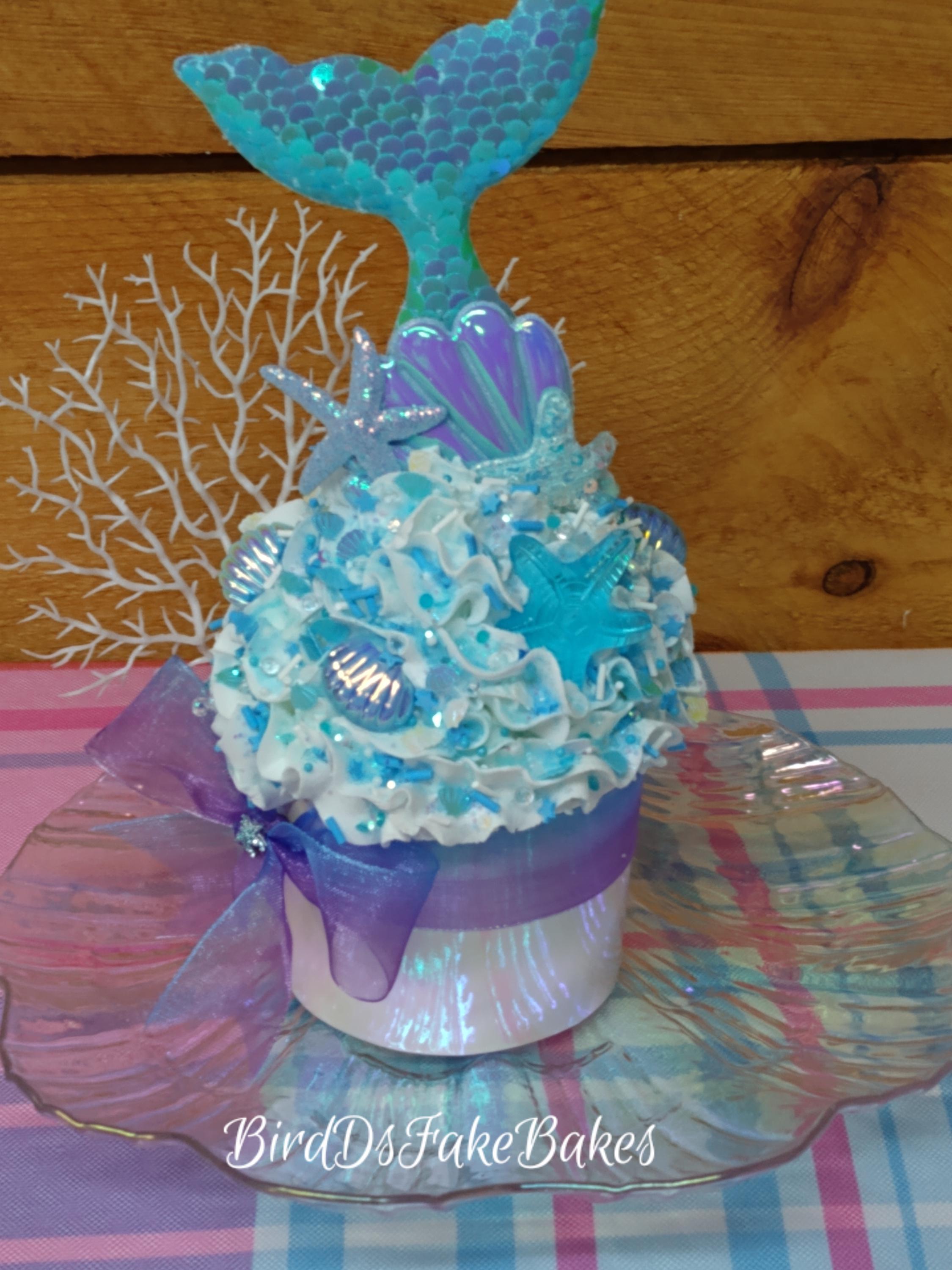Mermaid Tail Faux Sundae: Ocean Theme Party Decor - Etsy