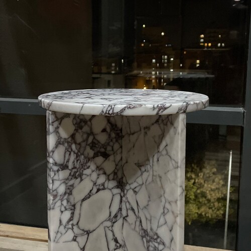 Calacatta Viola Marble Side-end Table Calacatta Viola - Etsy