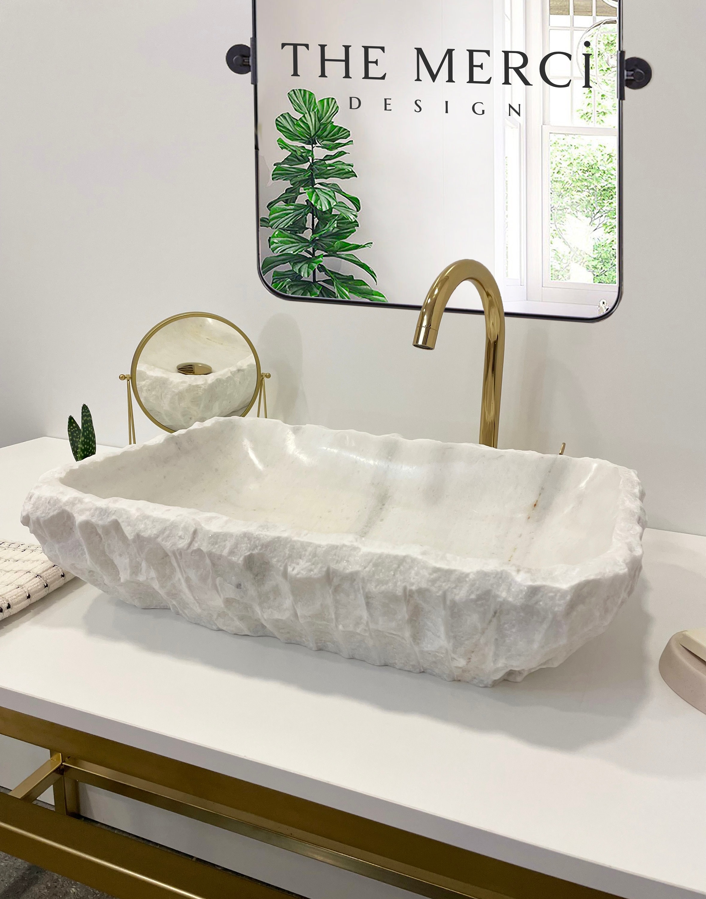 White Marble Sinkhandmade Marble Bathroom Vanity Sink Marble - Etsy