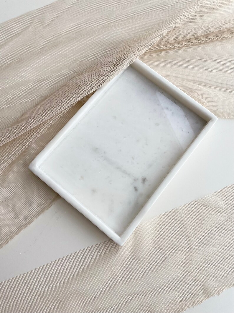 Marble Tray Handmade Marble Tray Natural Stone Serving Tray - Etsy