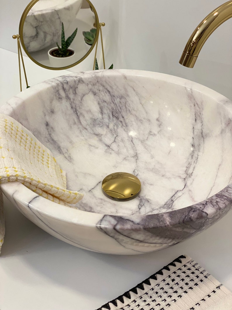 White Marble Vessel Sinkhandmade Marble Bathroom Vanity Sink - Etsy White Marble Vessel Sinkhandmade Marble Bathroom Vanity Sink - Etsy