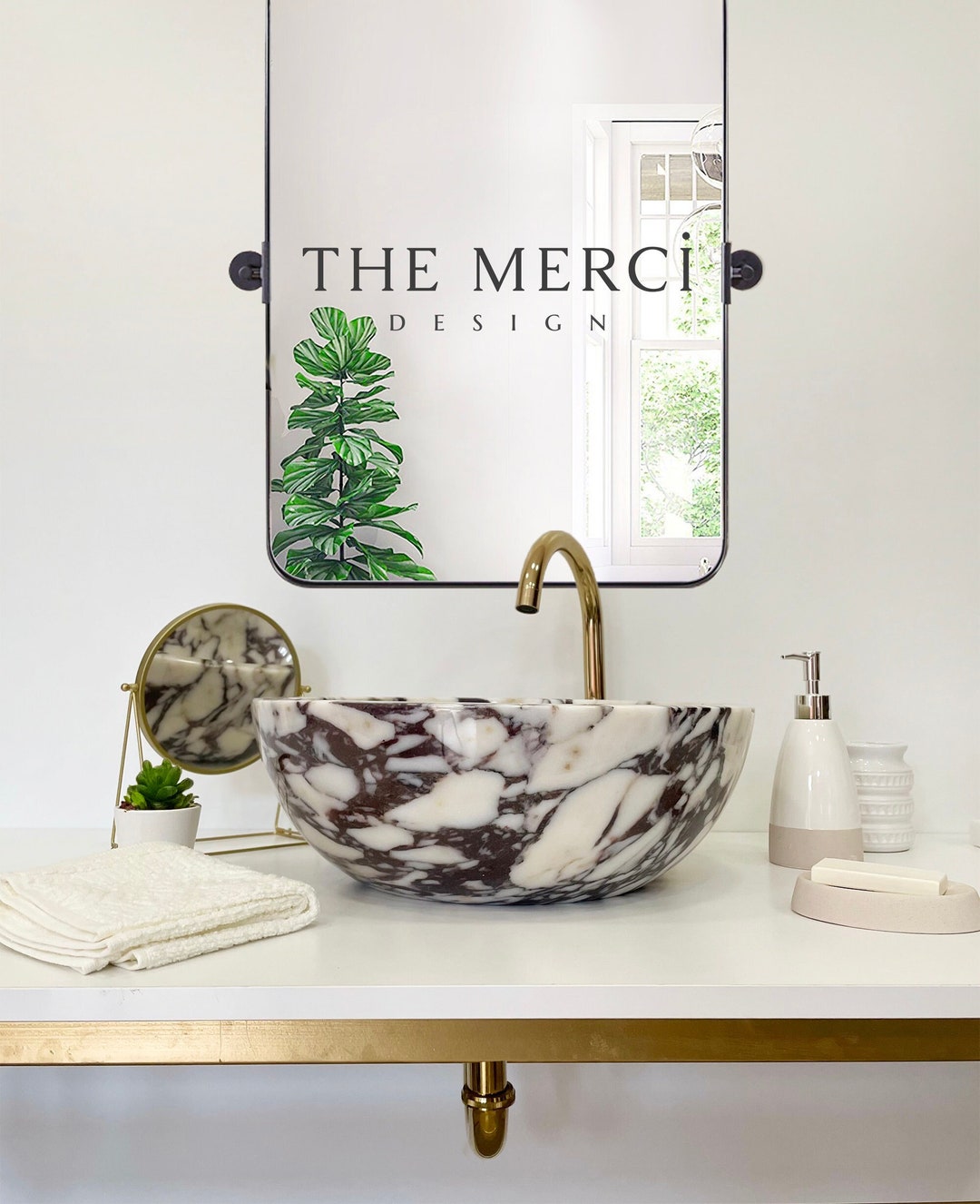 Calacatta Viola Marble Sink,handmade Marble Bathroom Vanity Sink ...