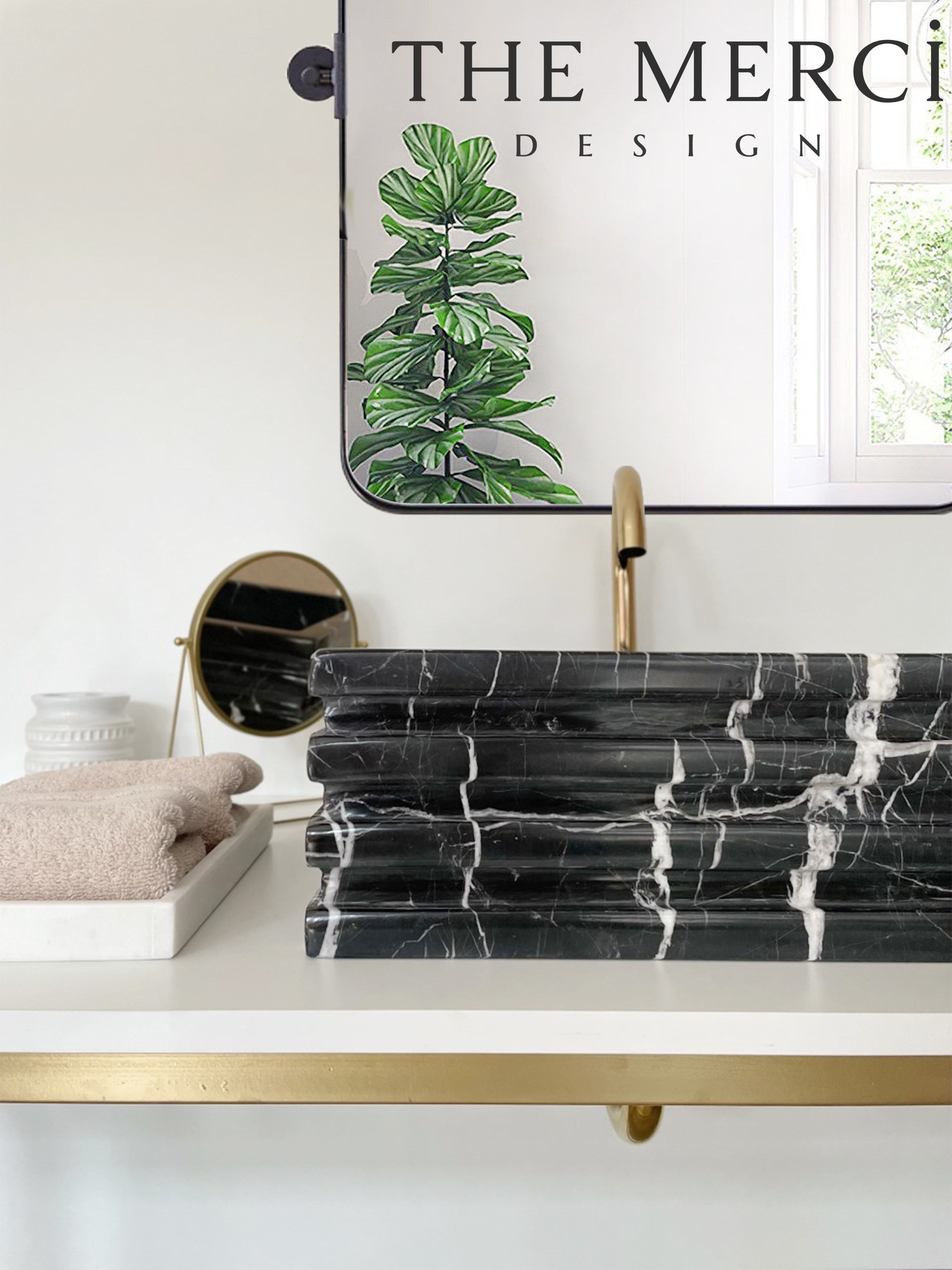 Toros Black Marble Sinkhandmade Marble Bathroom Vanity Sink - Etsy