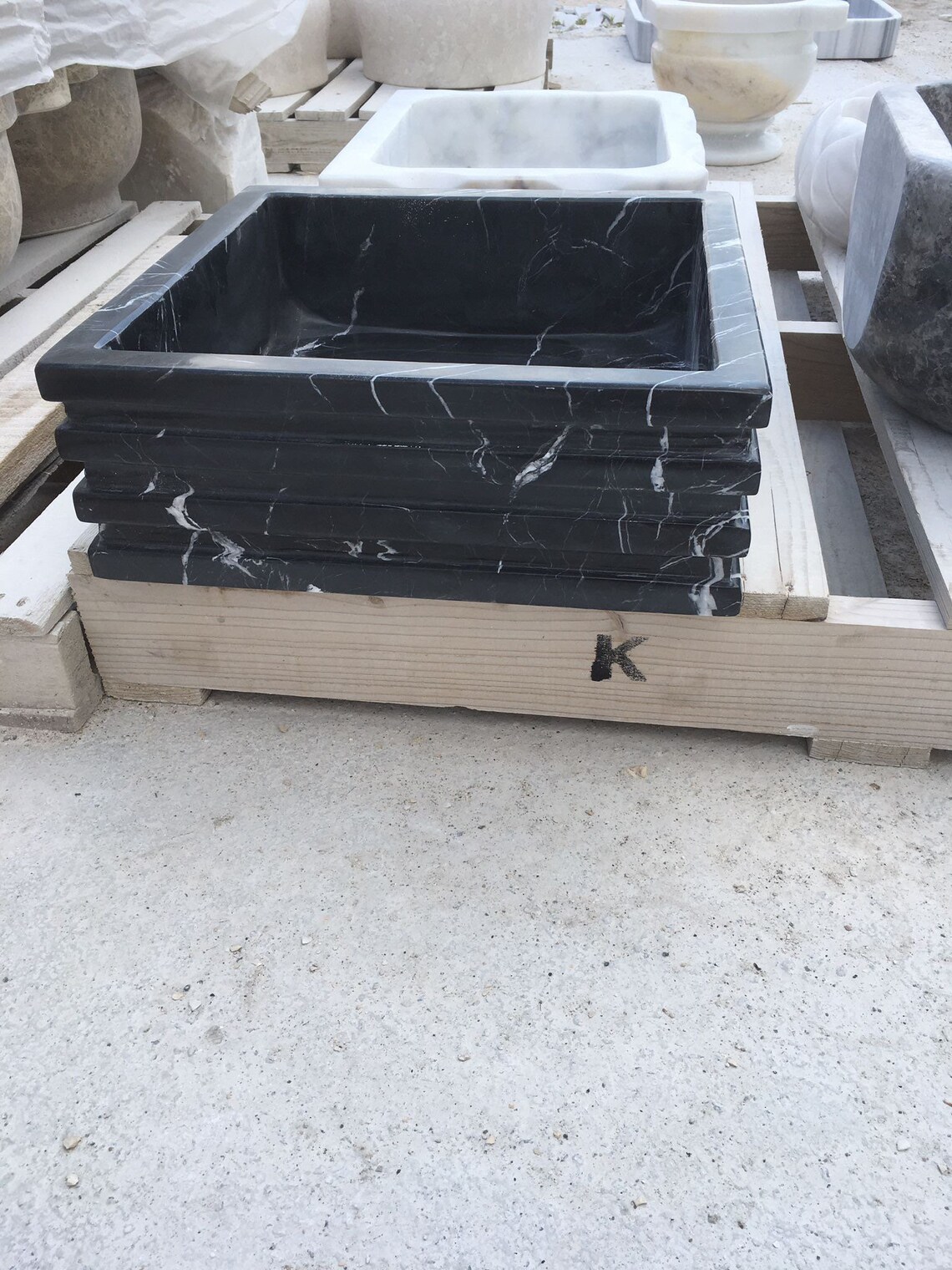 Toros Black Marble Sinkhandmade Marble Bathroom Vanity Sink - Etsy