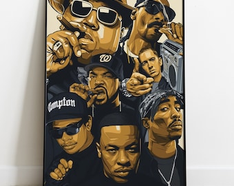 Hip Hop Legends Poster - Etsy