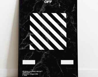 Off White Art Poster | Etsy UK