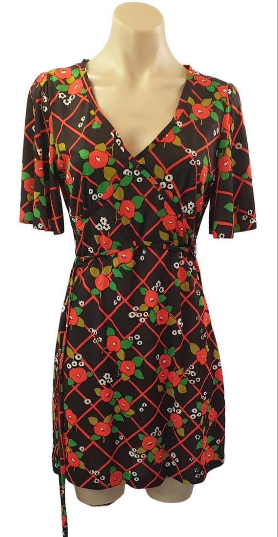 60s Mini dress with original string belt, classic vin… - Gem