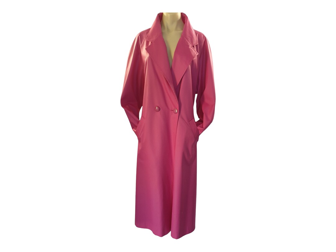 Fuschia Pink Raincoat by RALEX of Sydney- Oversized Fit, Water ...