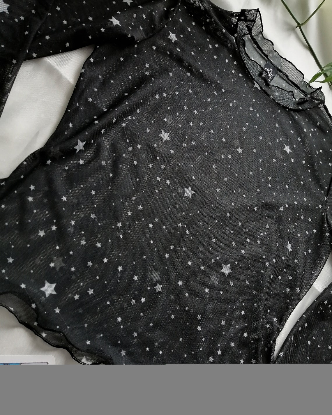 Mesh Constellation Top See Through Stars Black Magic Goth - Etsy
