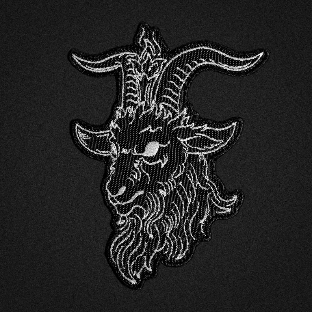 Baphomet Patch - Goat, Satan, Lucifer, Leviathan, Black Metal, Witch ...