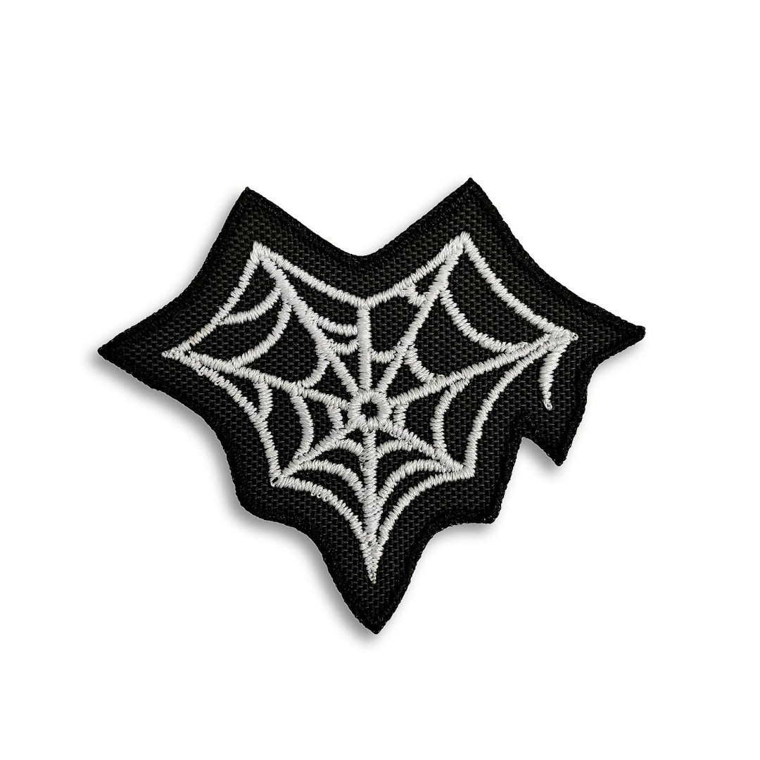 Spiderweb Patch (3pcs) - Black Widow, Spider, Haunted, Spooky ...