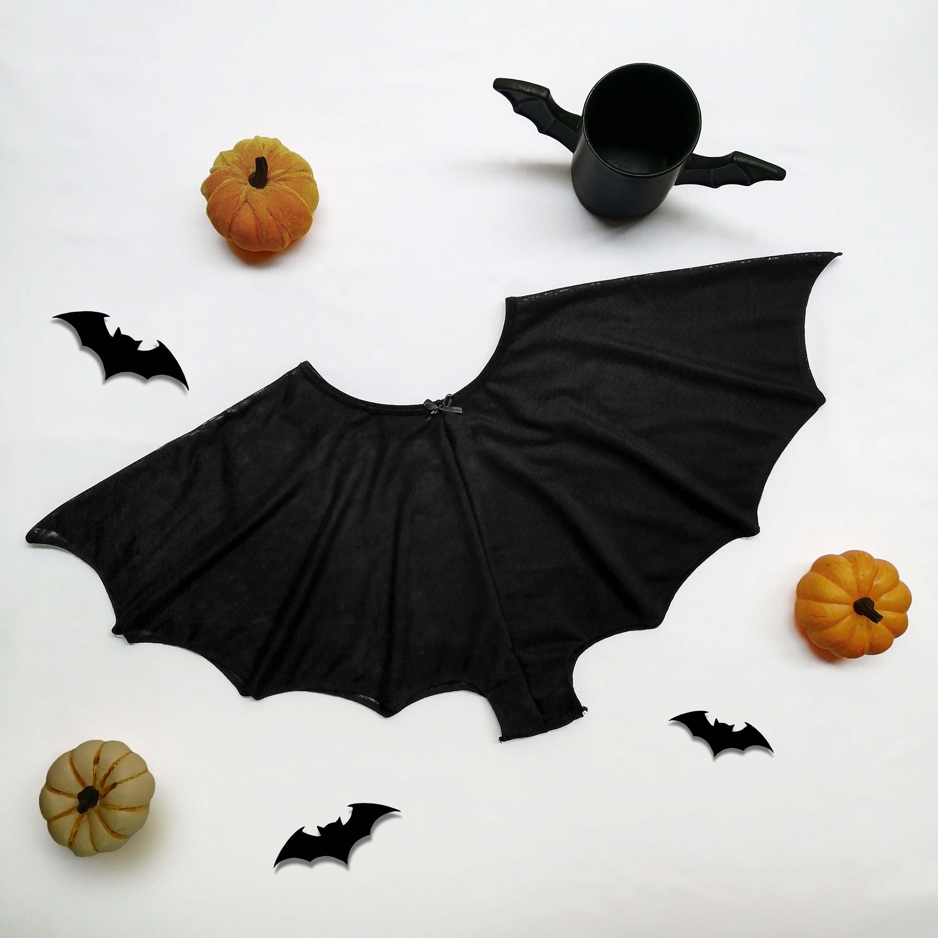 Carmilla Bat Vampire Bralette Spooky Short Mesh See Through Halloween ...