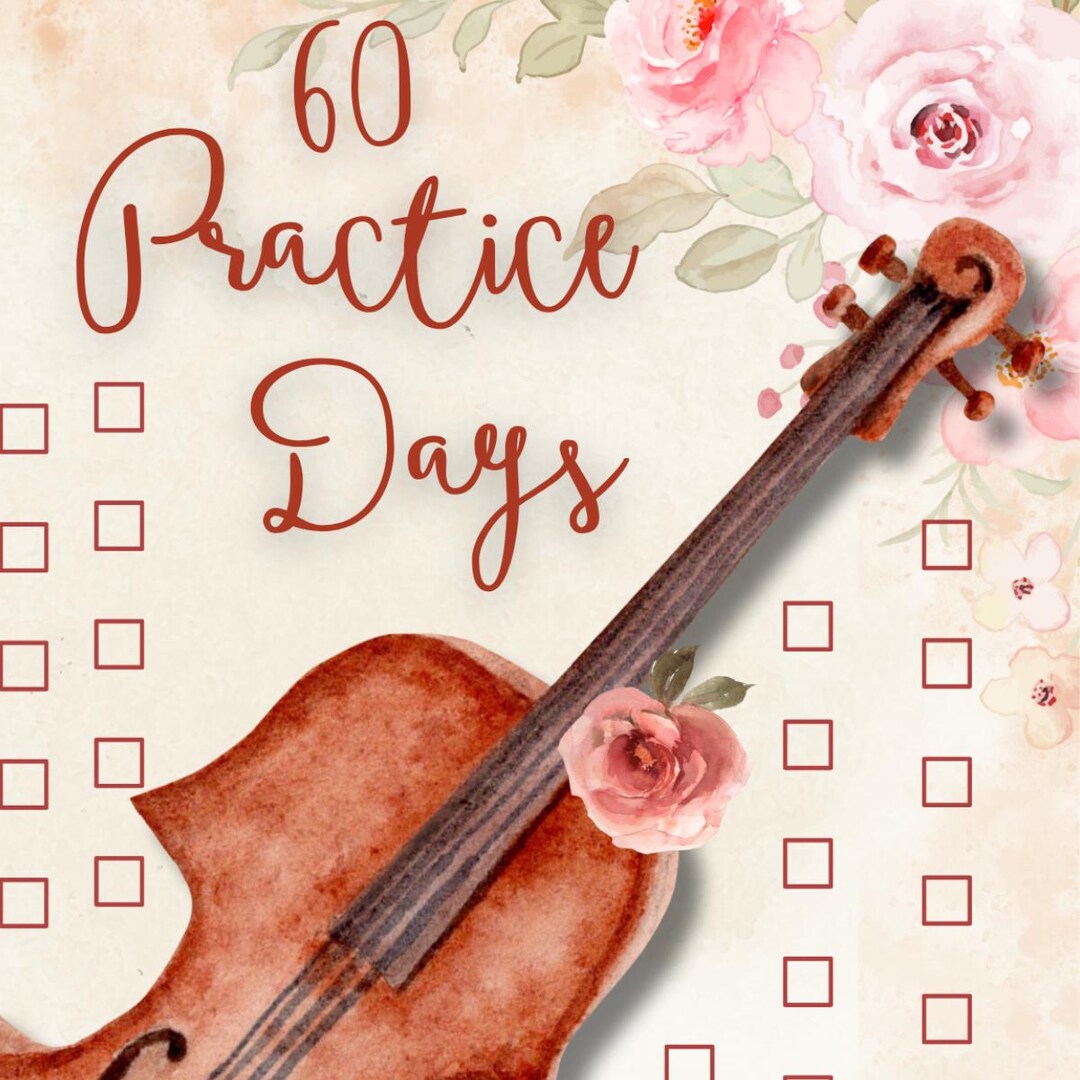 Complete Violin Practice Tracker Bundle – 30, 60, 90, 50, 100 Days ...