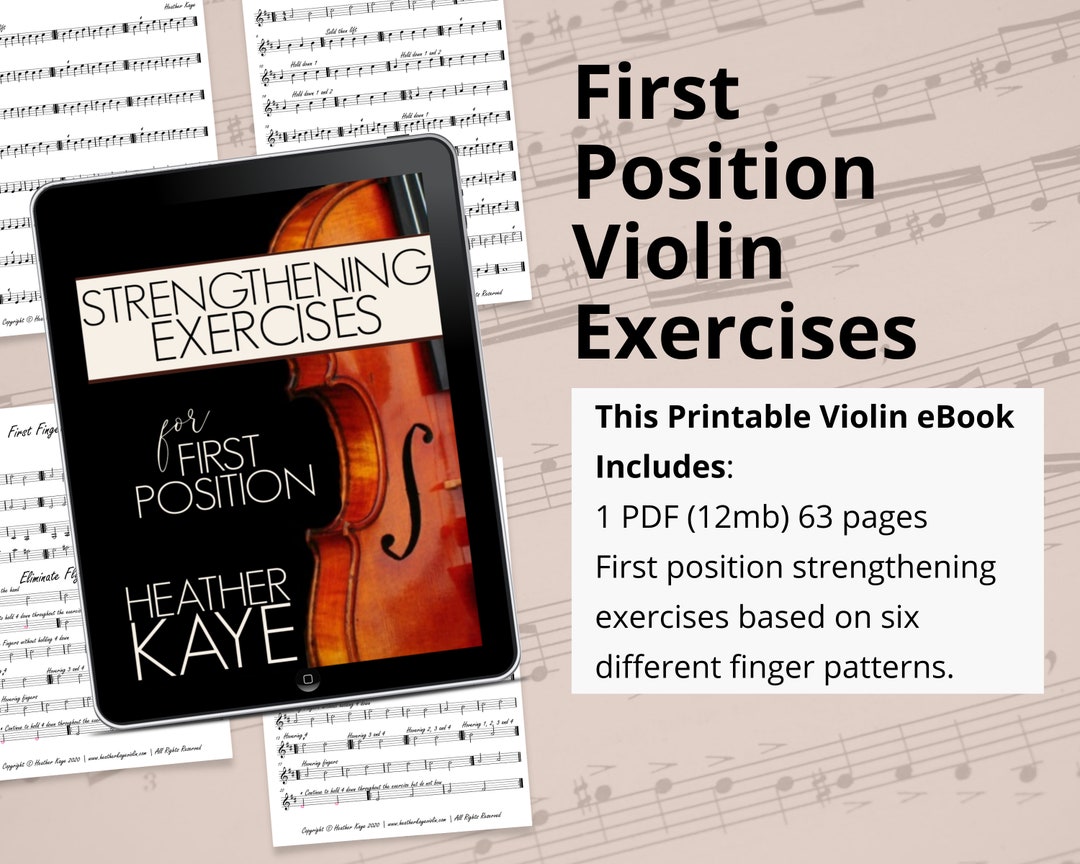 Violin Sheet Music Exercises | Strengthening Exercises for First ...
