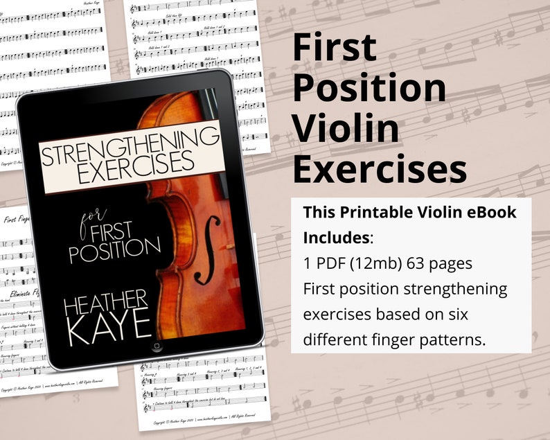 Violin Sheet Music Exercises | Strengthening Exercises for First ...