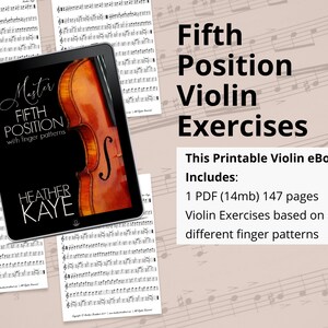 Violin Sheet Music: Master Fifth Position With Finger Patterns - Etsy