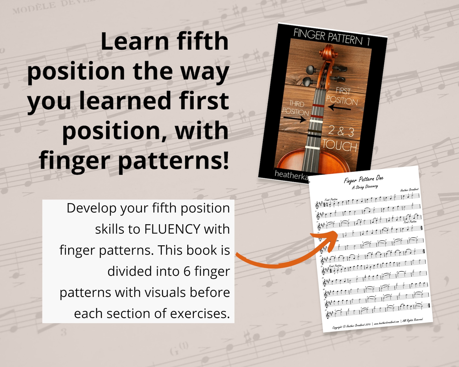 Violin Sheet Music: Master Fifth Position With Finger Patterns - Etsy