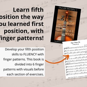 Violin Sheet Music: Master Fifth Position With Finger Patterns - Etsy