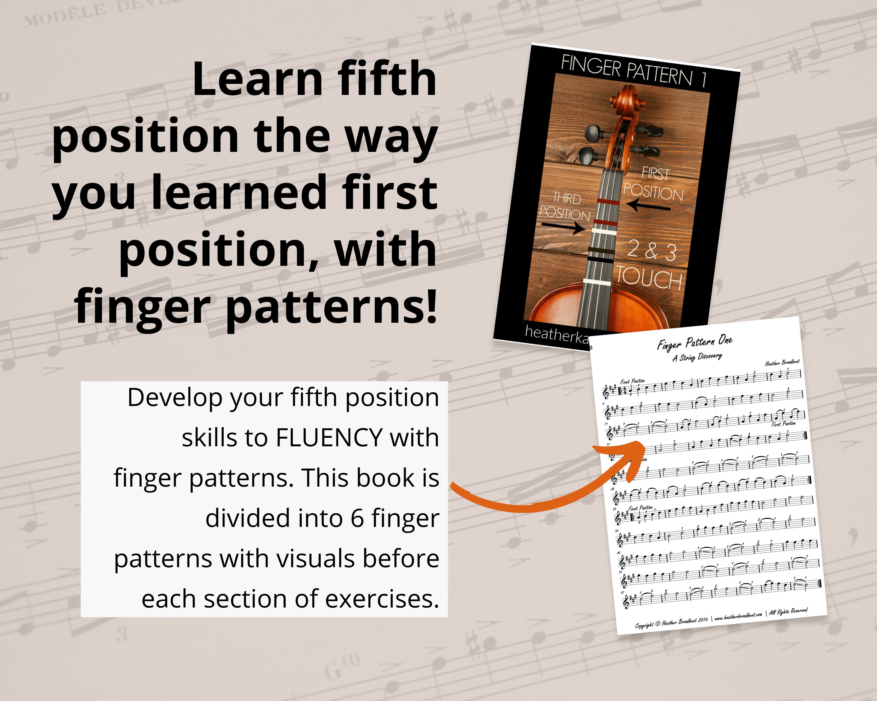 Violin Sheet Music: Master Fifth Position With Finger Patterns - Etsy