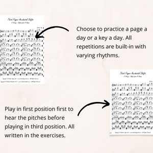 Violin Sheet Music - Seamless Shifting, Shifting Exercises for the ...