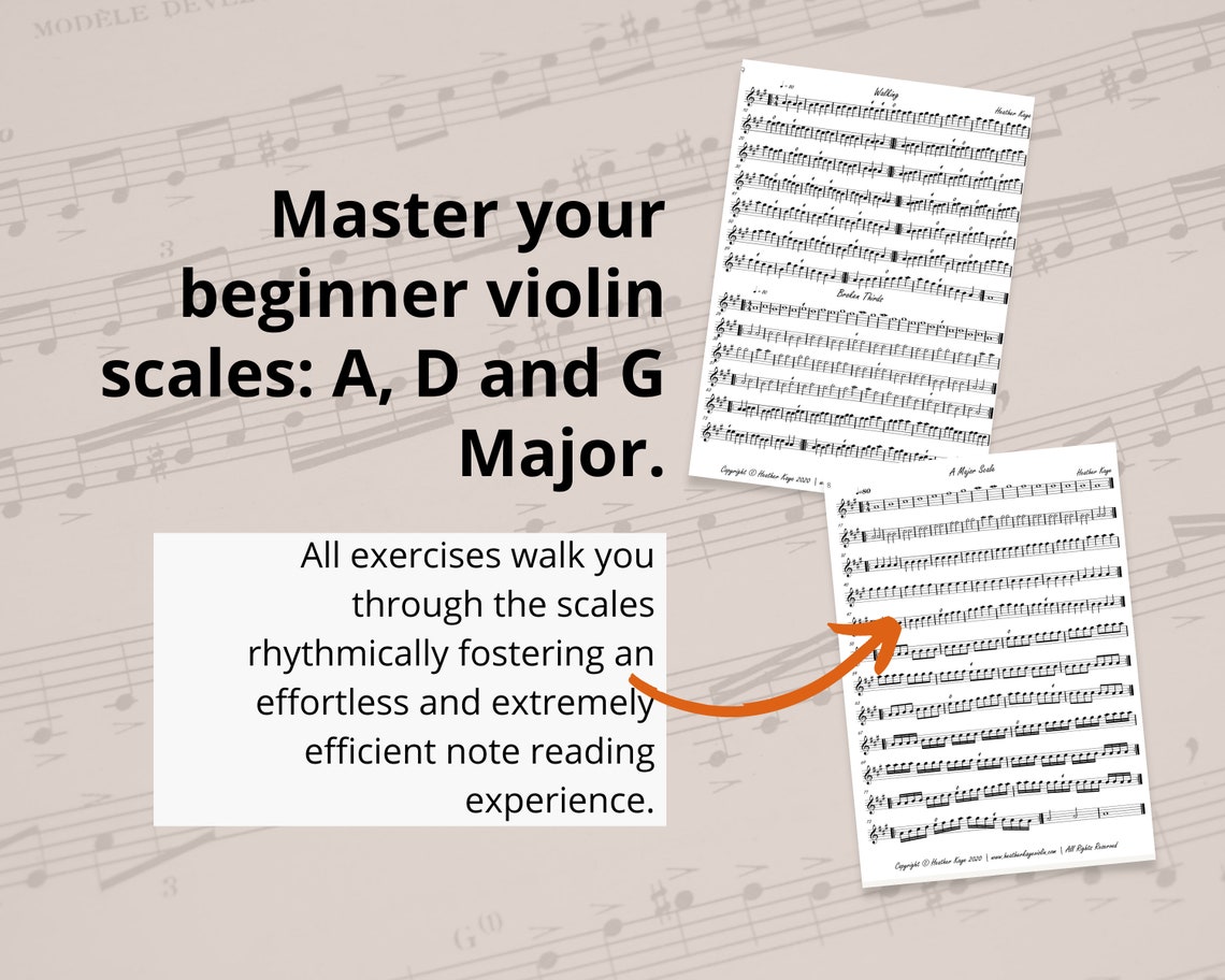 Violin Scales for the Beginning Violinist - Etsy