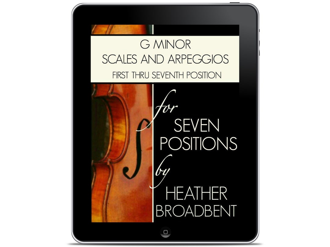 G MINOR Scales and Arpeggios in Seven Positions - Etsy