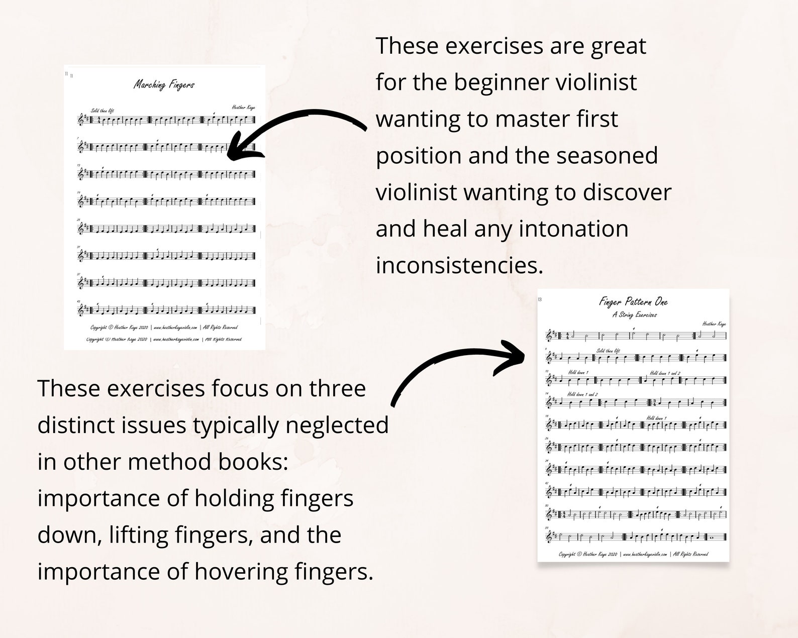 Violin Sheet Music Exercises | Strengthening Exercises for First ...