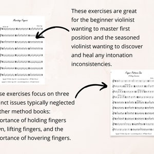 Violin Sheet Music Exercises | Strengthening Exercises for First ...