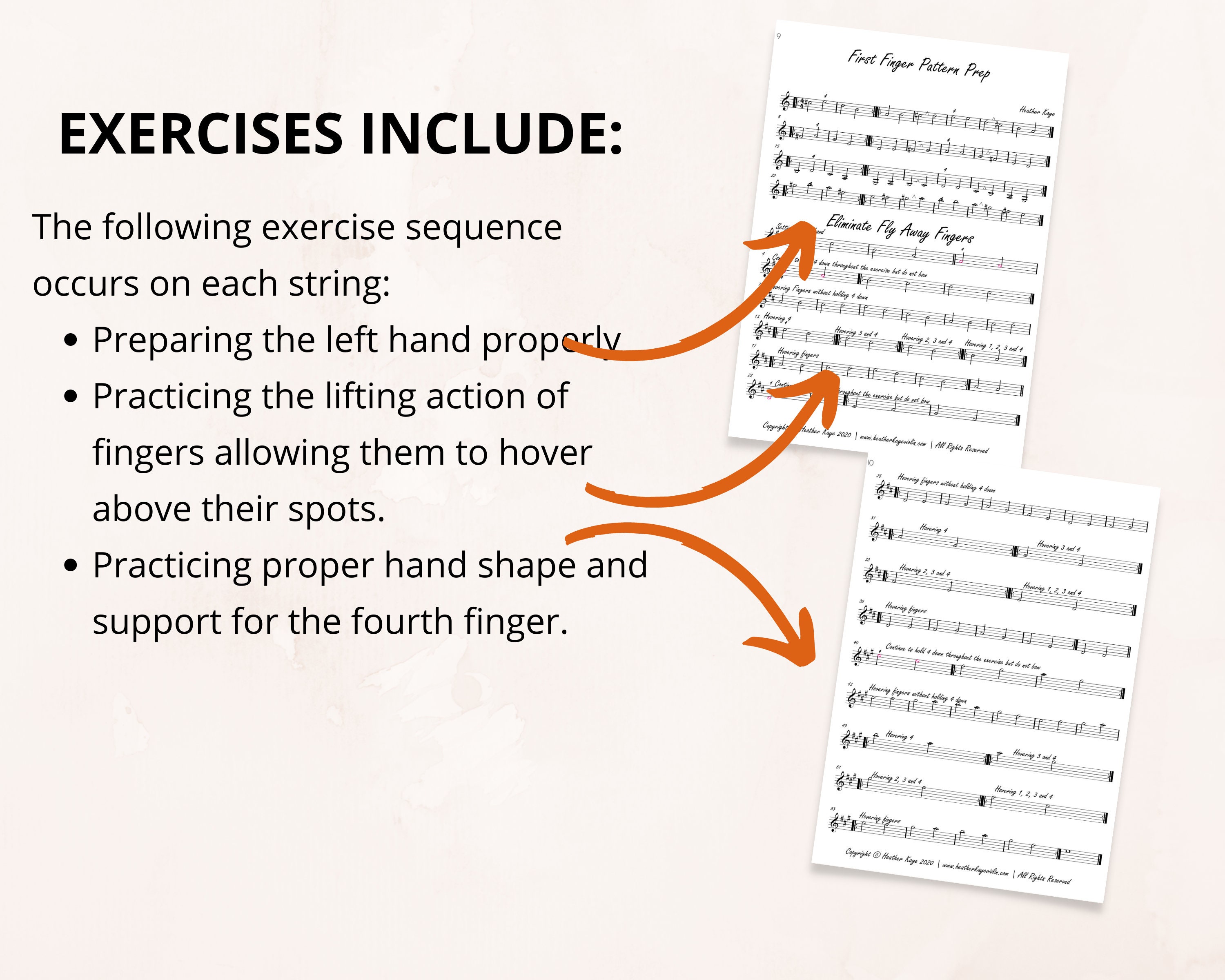 Violin Sheet Music Exercises | Strengthening Exercises for First ...