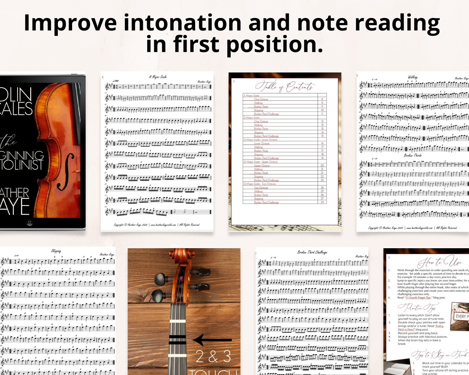 Violin Scales for the Beginning Violinist - Etsy