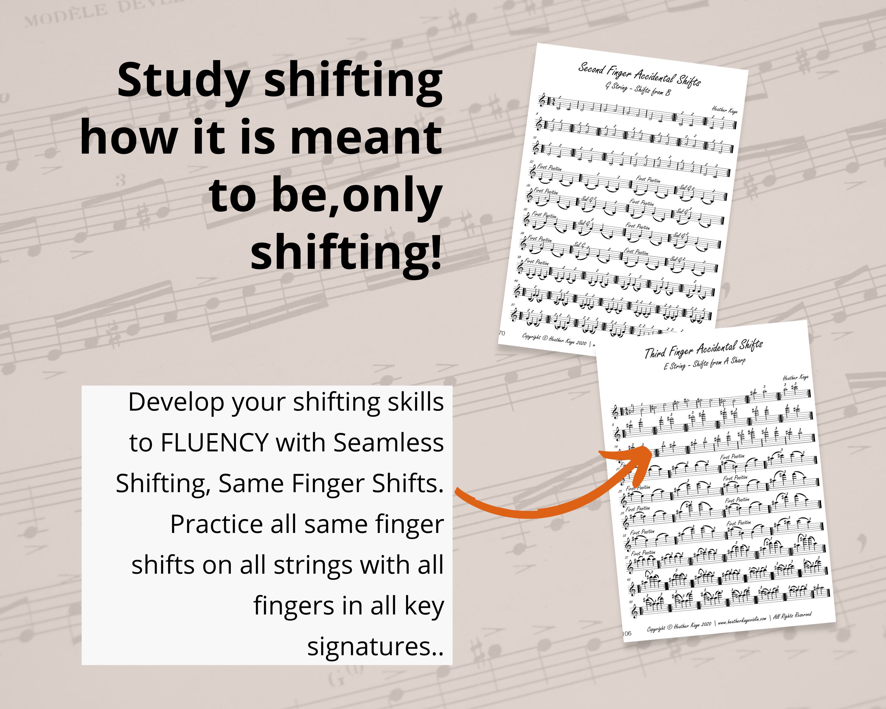 Violin Sheet Music - Seamless Shifting, Shifting Exercises for the ...