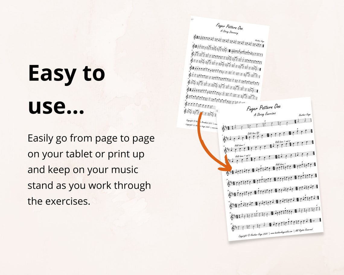 Violin Sheet Music Exercises | Strengthening Exercises for First ...