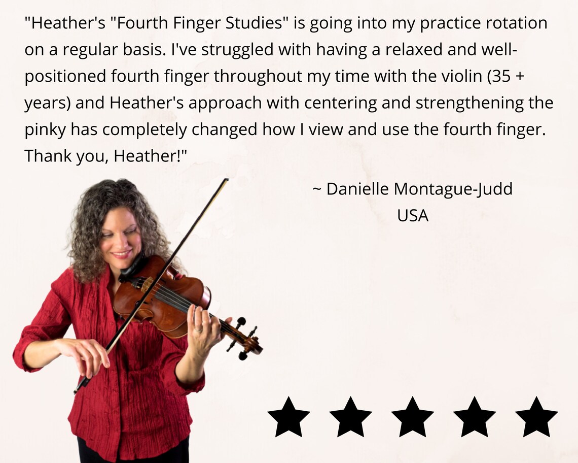 Violin Sheet Music: Fourth Finger Exercises for Violinists, Fourth ...