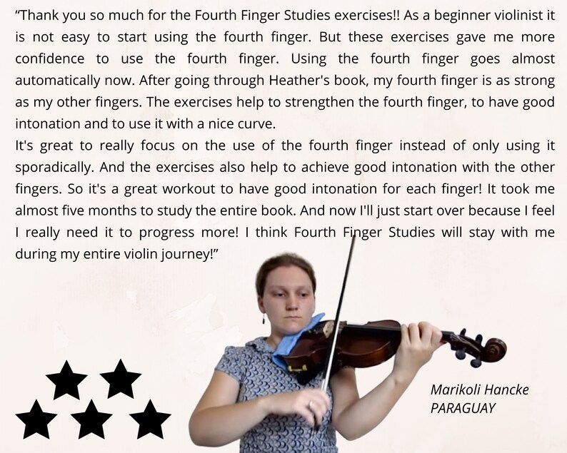 Violin Sheet Music: Fourth Finger Exercises for Violinists, Fourth ...